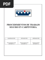Procedimiento de Instalación de Techumbre | PDF | Andamio | Seguridad y salud ocupacional