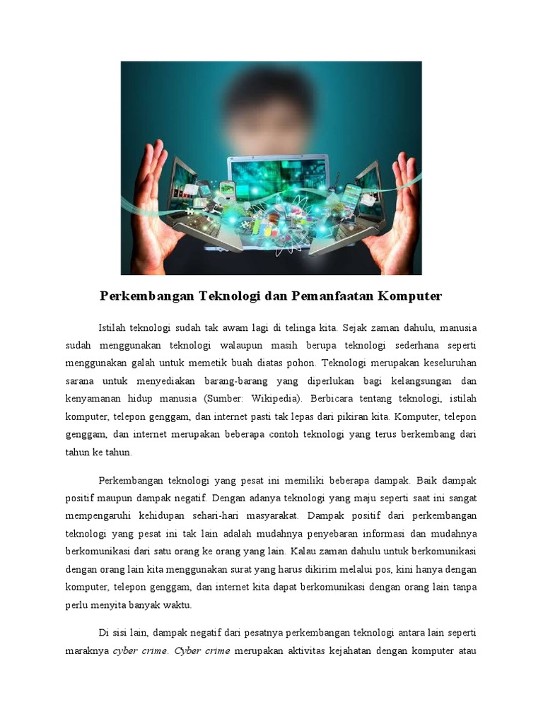 Essay Perkembangan Teknologi Dan Pemanfaatan Komputer-Bungsu Anisa | PDF Essay Perkembangan Teknologi Dan Pemanfaatan Komputer-Bungsu Anisa | PDF