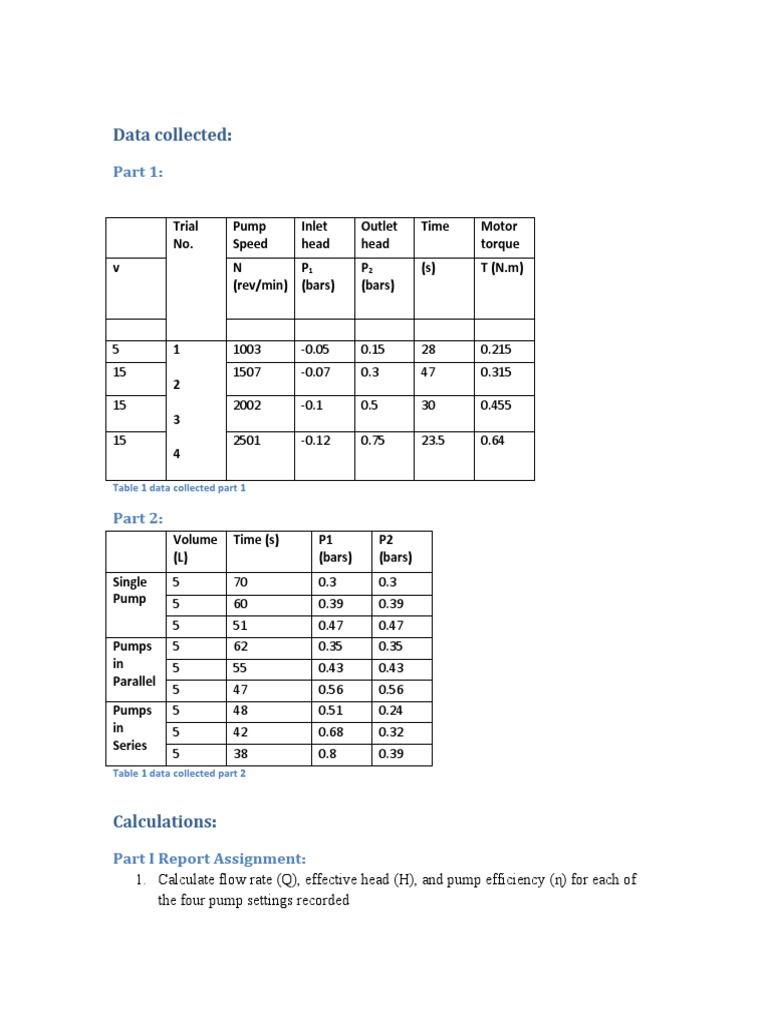 Pumps Calculations | PDF | Pump | Classical Mechanics