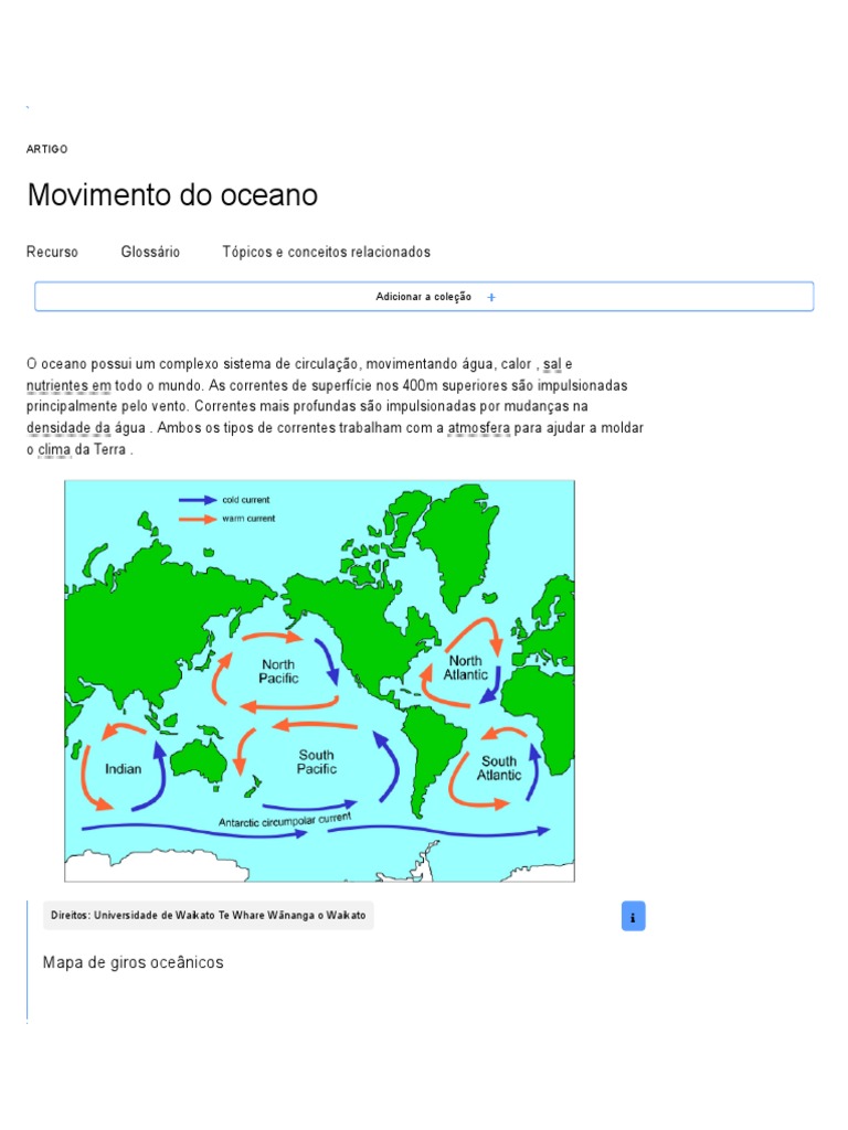 Ocean Motion - Science Learning Hub | PDF | Earth | Sea