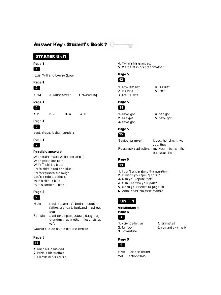 Answer Key - Motivate! 2 Students Book | PDF | Laptop