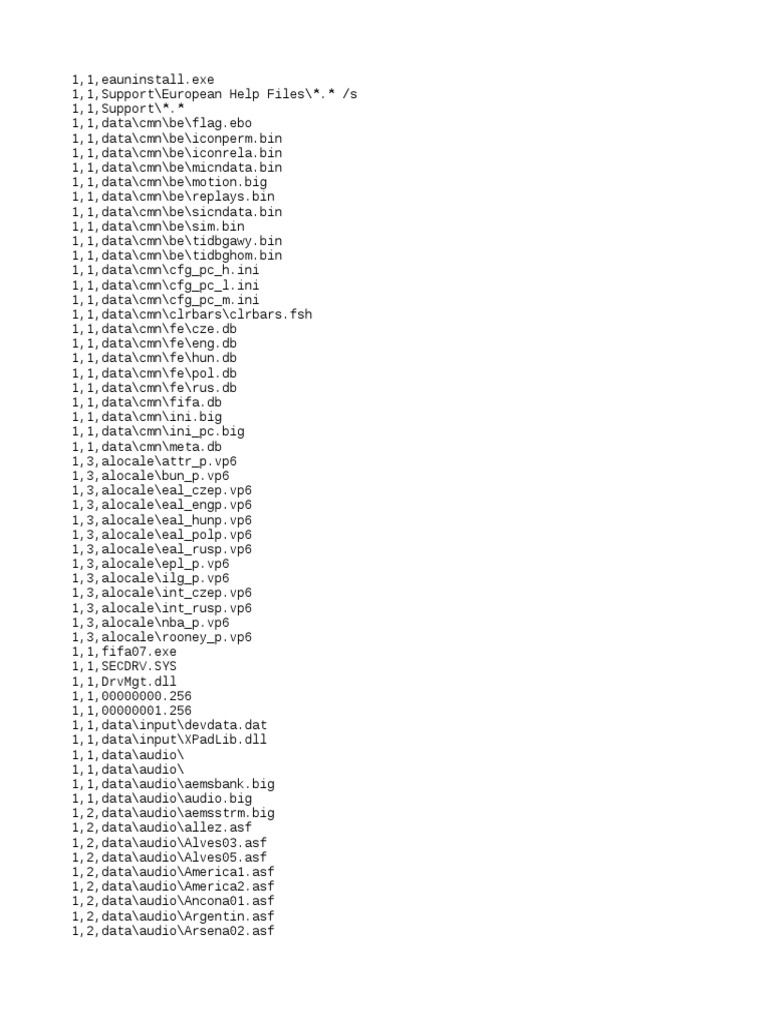 Common Filelist | PDF | Computing | Microsoft Windows