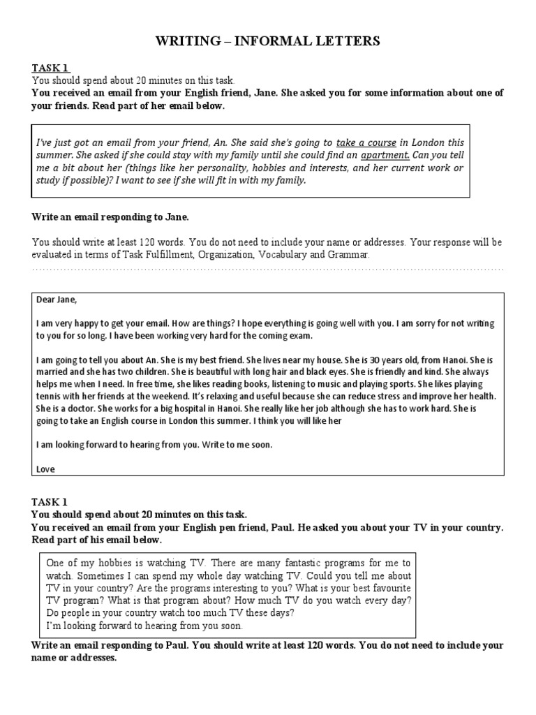 Informal Letter | PDF | Language Arts & Discipline