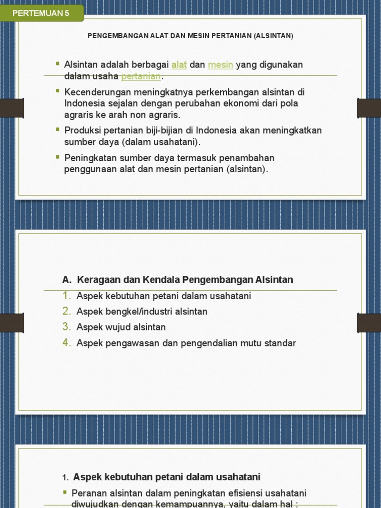 Pengembangan Alsintan | PDF