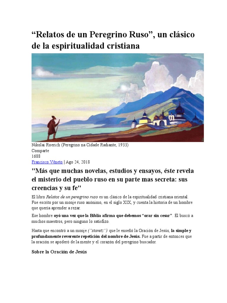 Presentación Relato de Un Peregrino Ruso | PDF | Oración | Jesús
