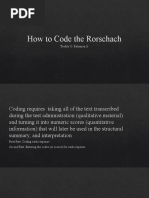 Rorschach Structural Summary | PDF