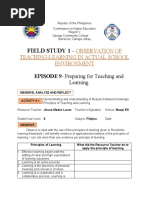 FIELD STUDY 1-ep12-ACT 12.1 | PDF | Educational Assessment | Teachers