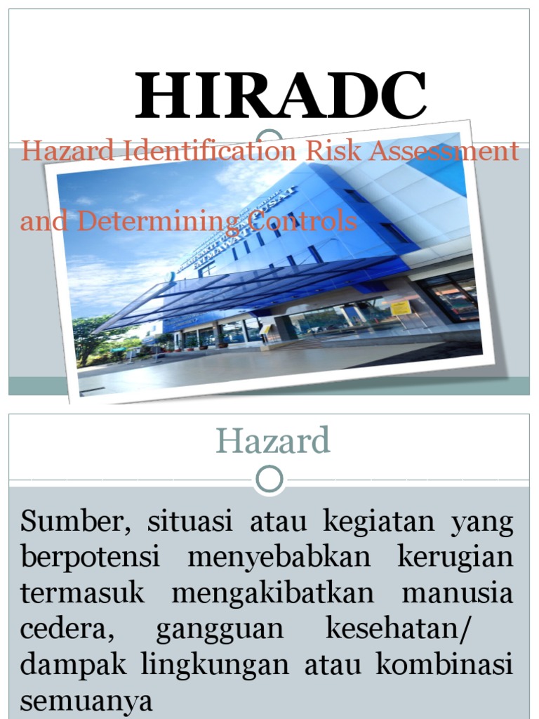 Proses HIRADC dalam Penilaian Risiko | PDF