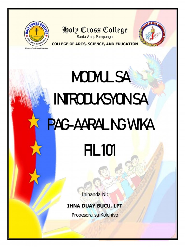 Modyul Sa Introduksyon Sa Pag Aaral NG Wika Hcc2021!1!2 | PDF