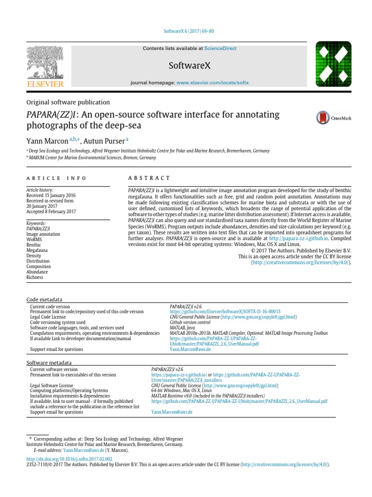 Marcon & Purser 2017 - PAPARA (ZZ) I - An Open-Source Software Interface For Annotating ...