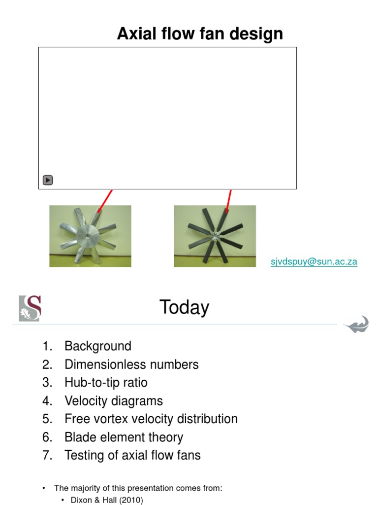 Axial Flow Fan Design Principles | PDF | Fluid Dynamics | Lift (Force)