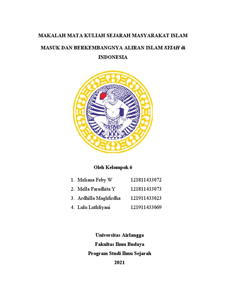 MASUK DAN BERKEMBANGNYA ALIRAN ISLAM SYIAH Di INDONESIA | PDF
