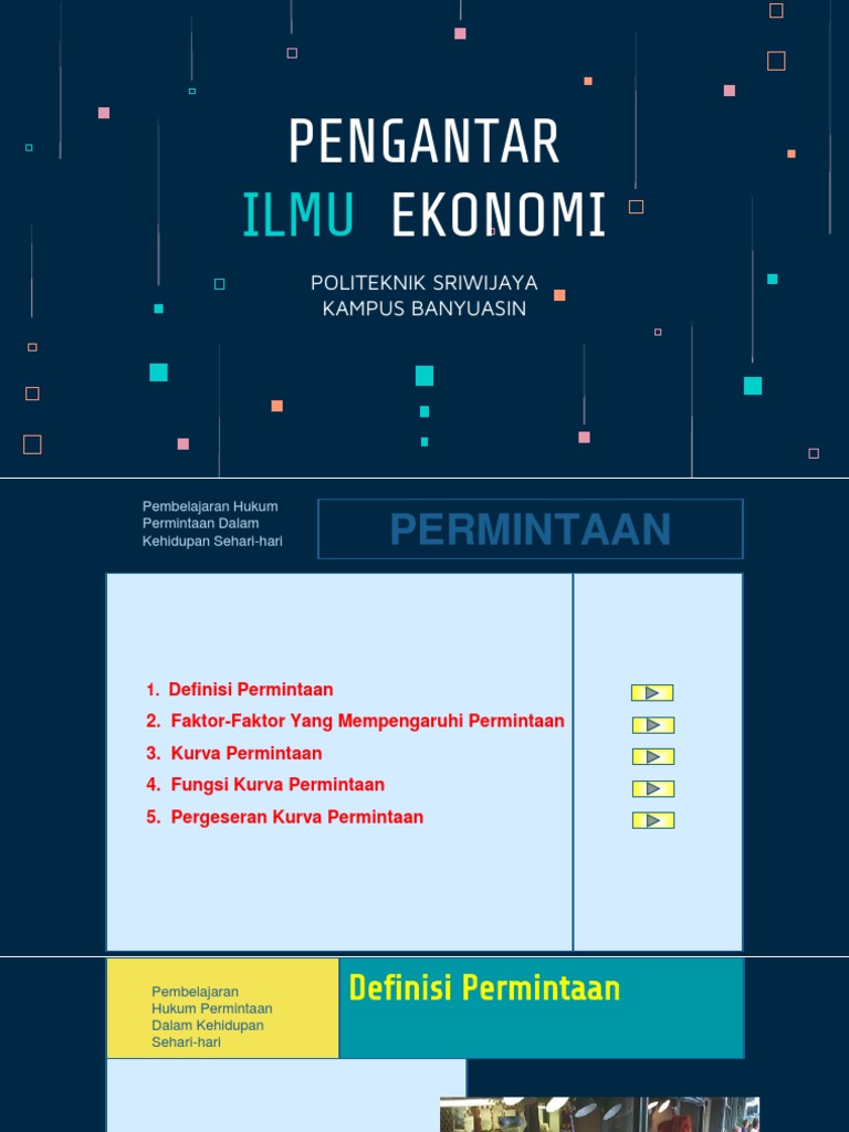 PIE Chapter - 2 & 3 - Permintaan Dan Penawaran | PDF