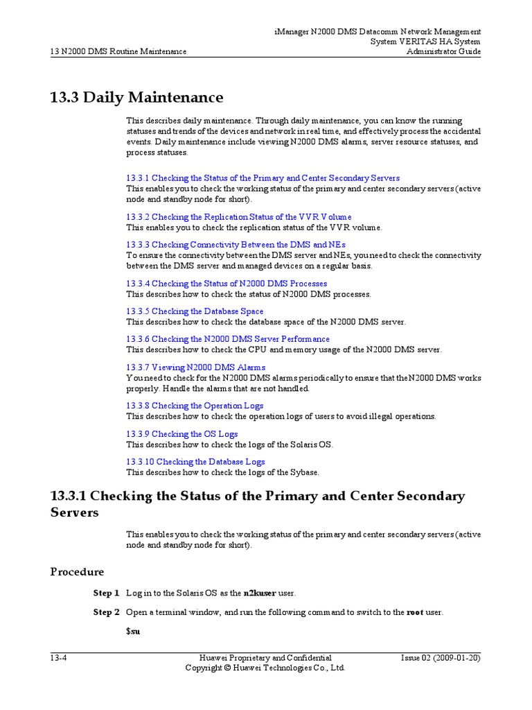 DMS VERITAS HA System Maintenance Guide | PDF | Online And Offline ...