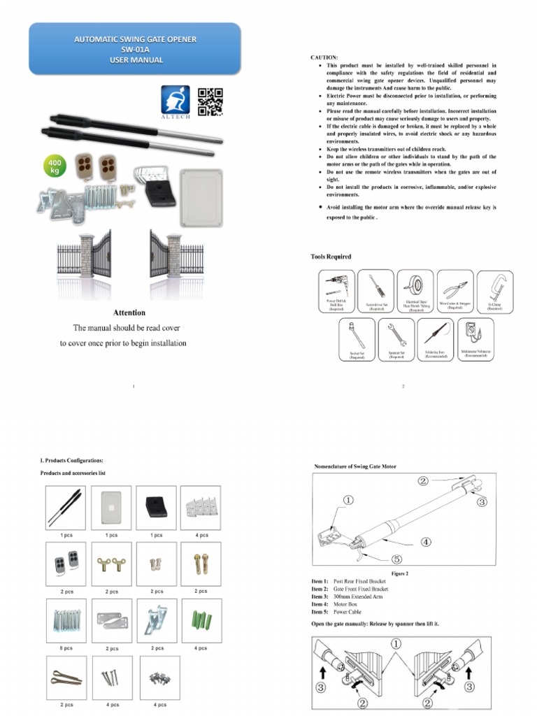 SW 01A User Manual Print NEW | PDF