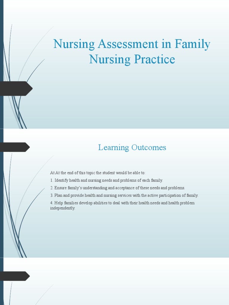 Family Nursing Assessment Guide | PDF | Nursing | Family