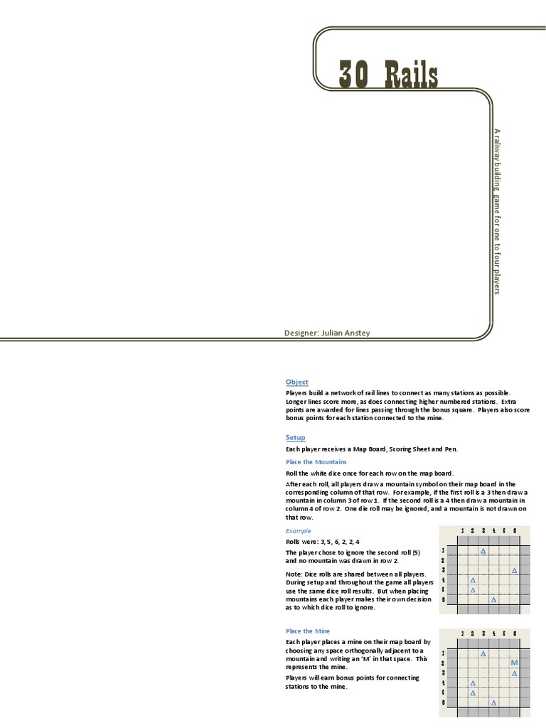 30 Rails - Manual | PDF | Map