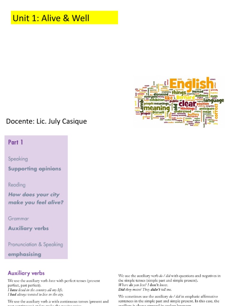 Unit 1 Upper Intermediate - Global - SS | PDF | Perfect (Grammar) | Verb