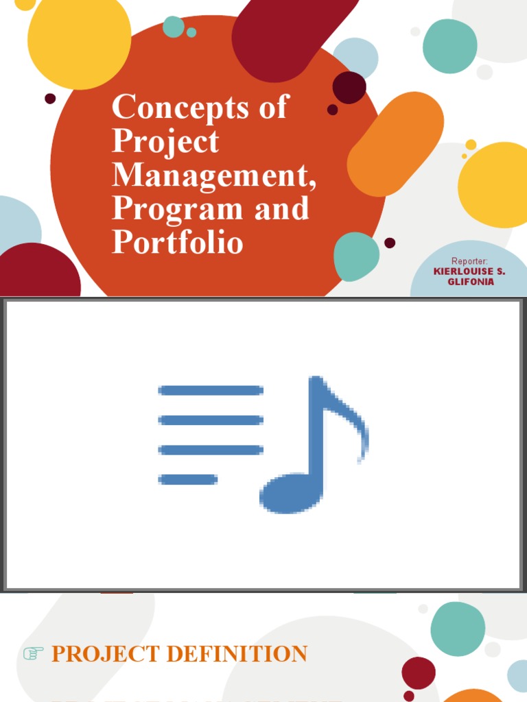 Concept of Project Management Program and Portfolio | Download Free PDF ...