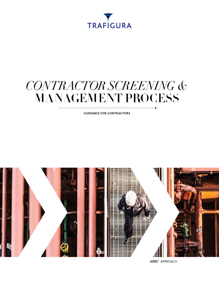 Contractor Screening &: Management Process | PDF | Employment | Risk