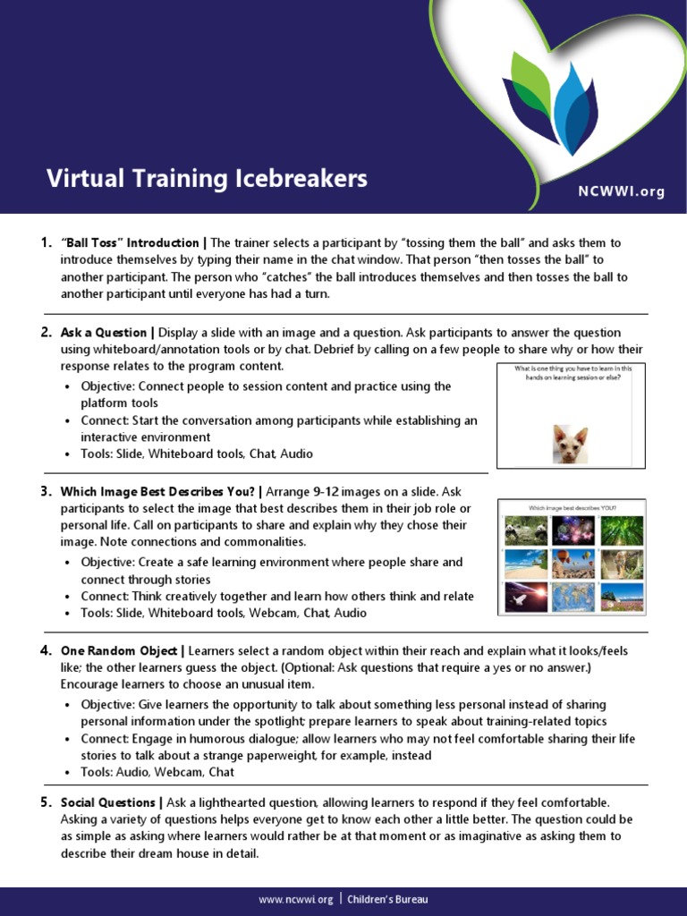 Zoom Ice Breaking Idea Ii | PDF | Learning | Communication