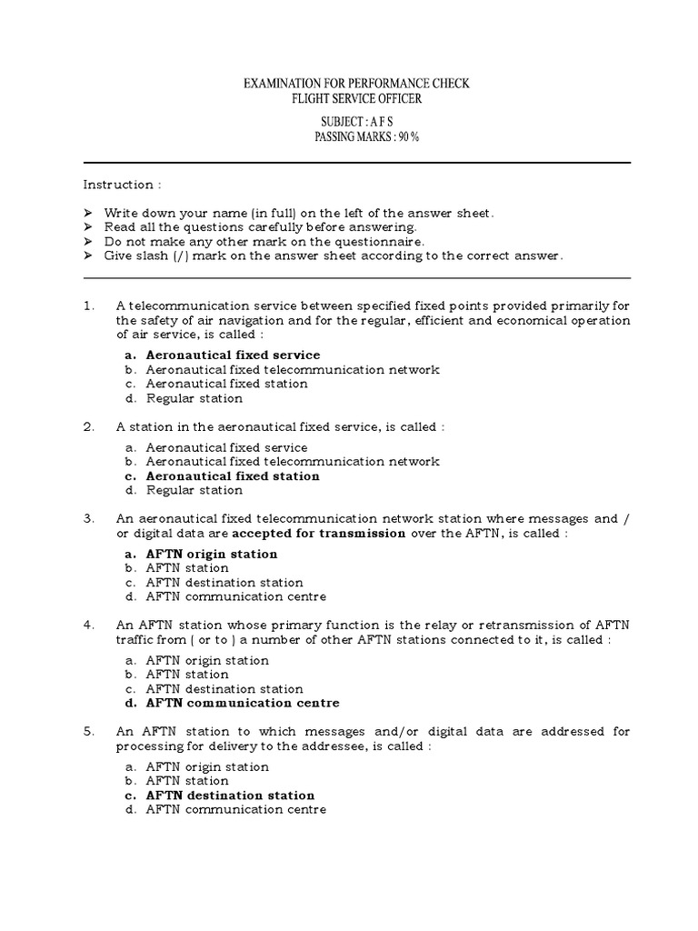 A. Aeronautical Fixed Service | PDF | Aviation | Telecommunications