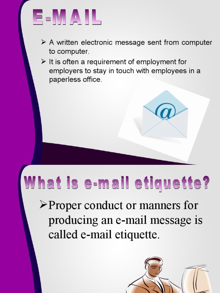 Email Etiquette | PDF | Computer Mediated Communication | Computing