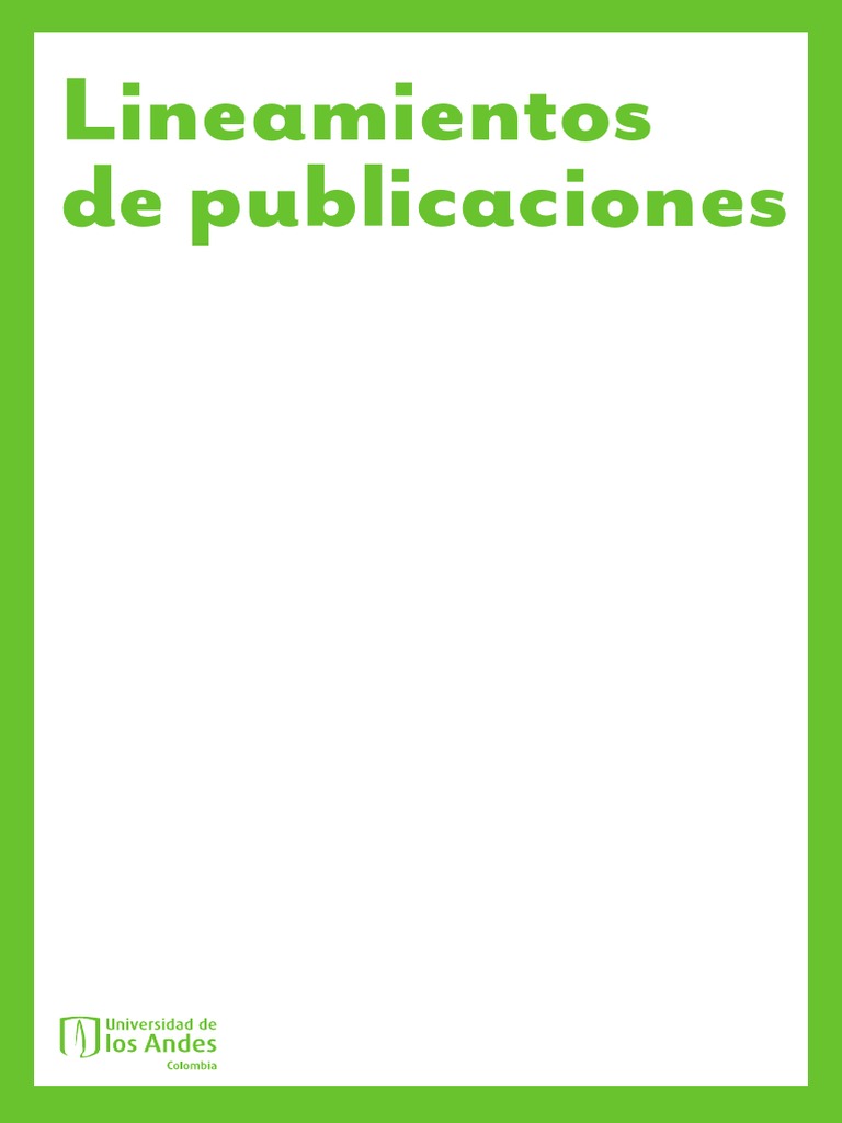 Lineamientos | PDF | Publicación | Diario académico