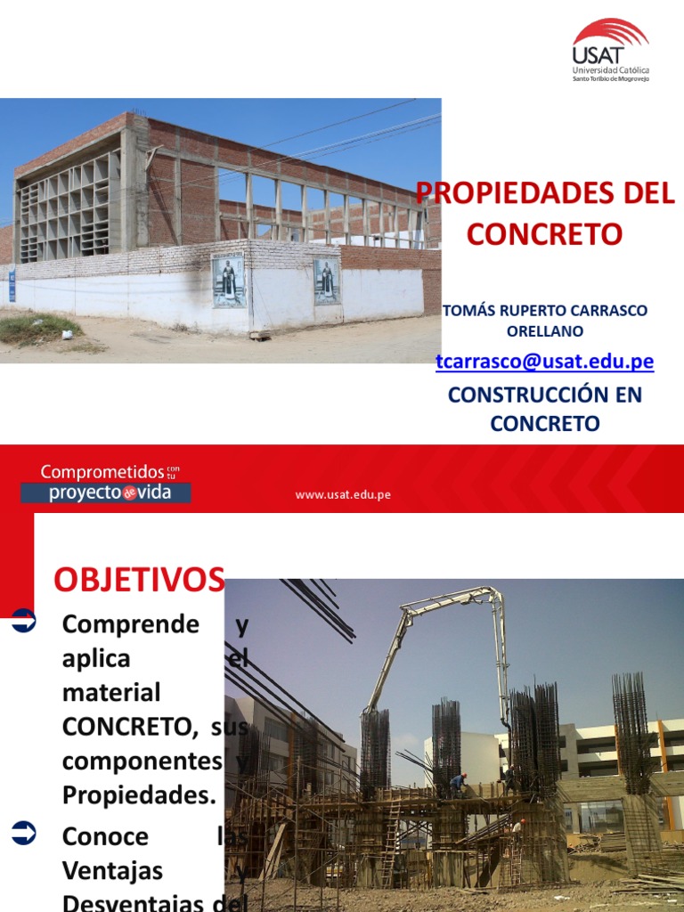 Sesión 2 El Concreto 2020 Ii Pdf Hormigón Cemento