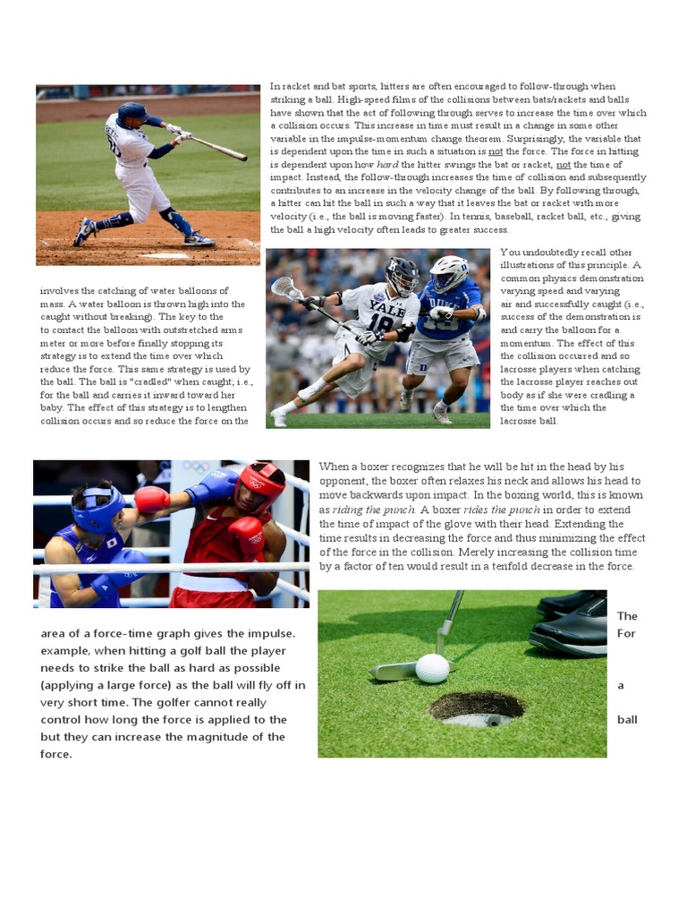 Physics of Sports: Follow-Through Impact | PDF | Batting (Baseball) | Force