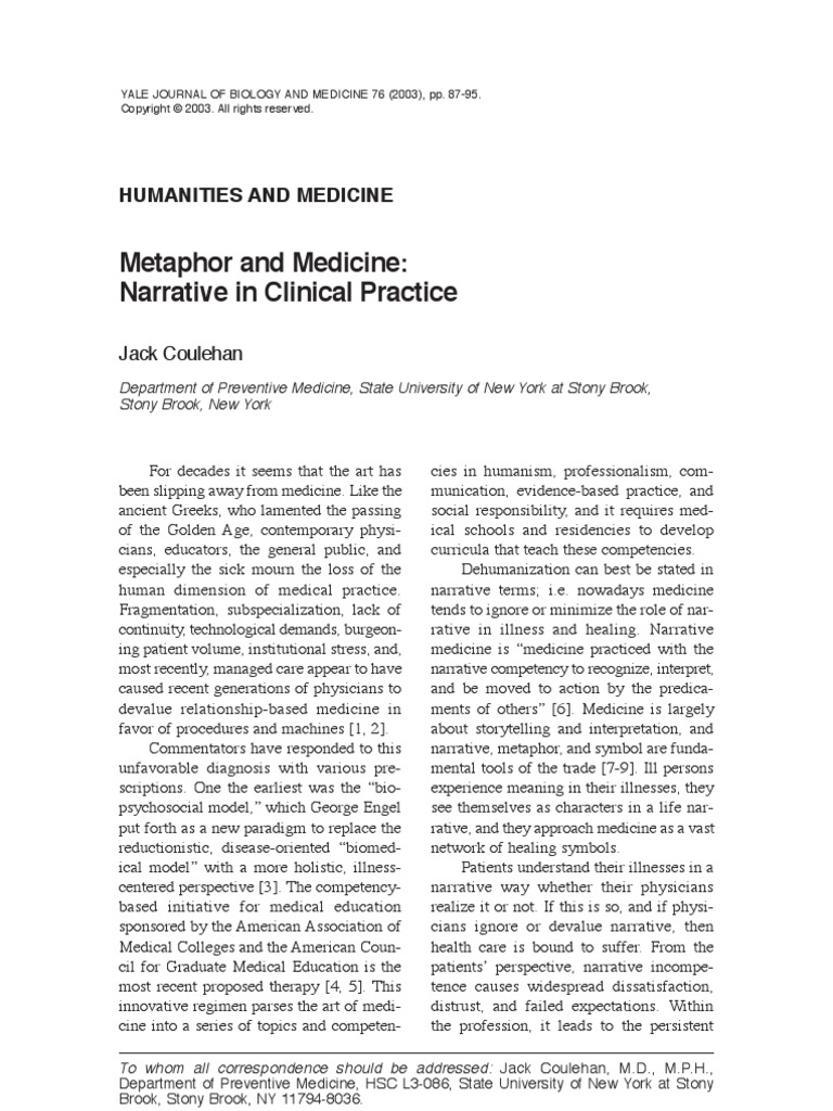 Metaphor and Medicine | Physician | Medicine