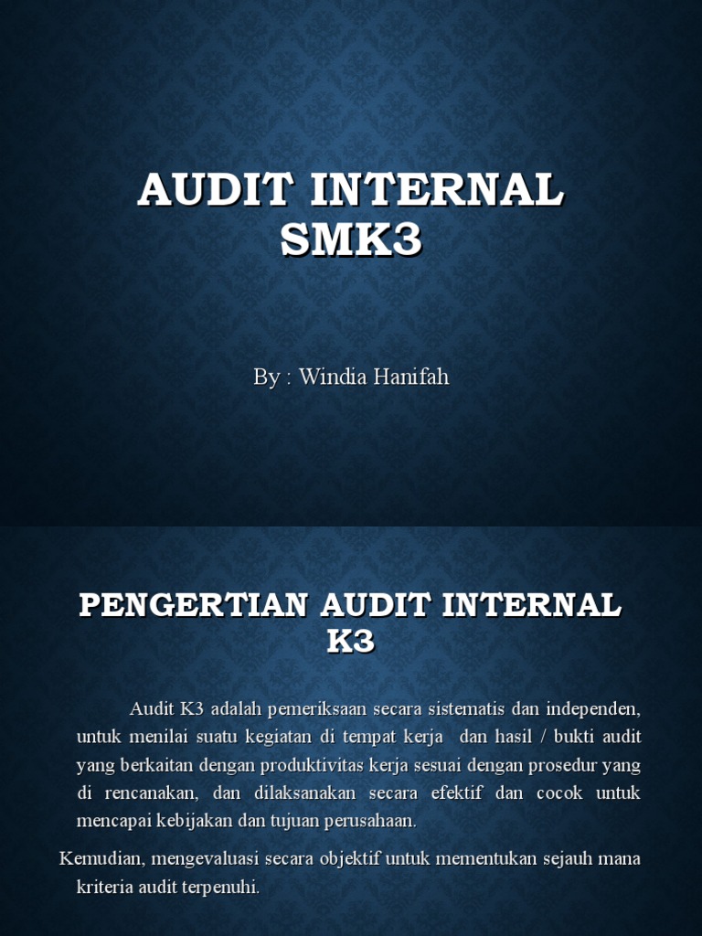 Prosedur Audit SMK3 | PDF