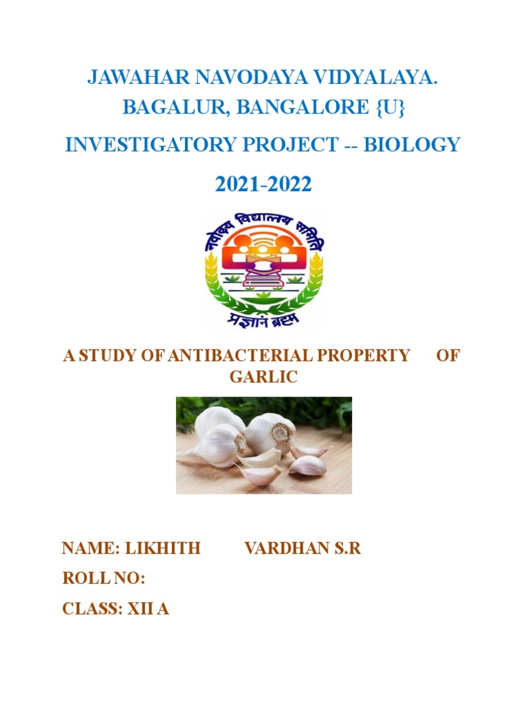 Garlic and Its Antibacterial Properties | PDF | Bacteria | Garlic