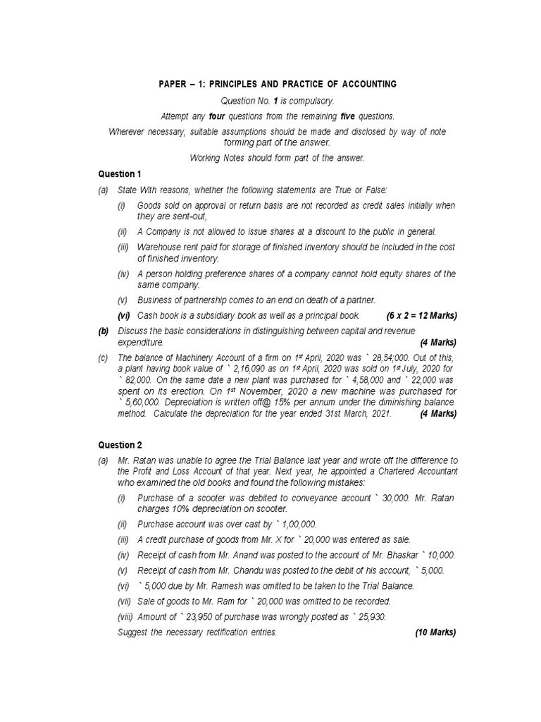 Accounting Round 1 | PDF | Expense | Debits And Credits
