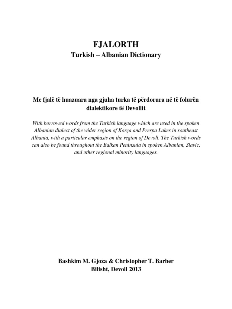Turkish Language in The Balkans Turkish | PDF