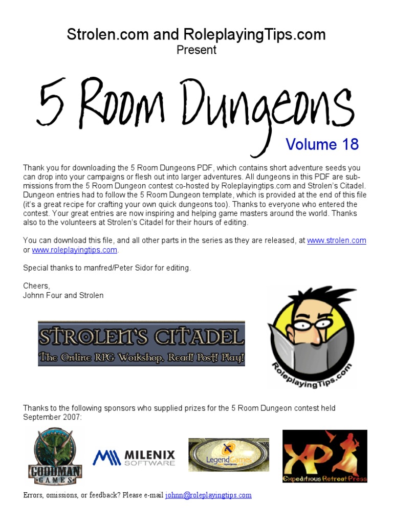 5 Room Dungeons: Present | PDF