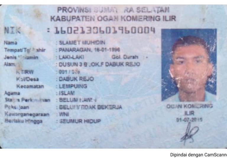 KTP Slamet Muhidin | PDF