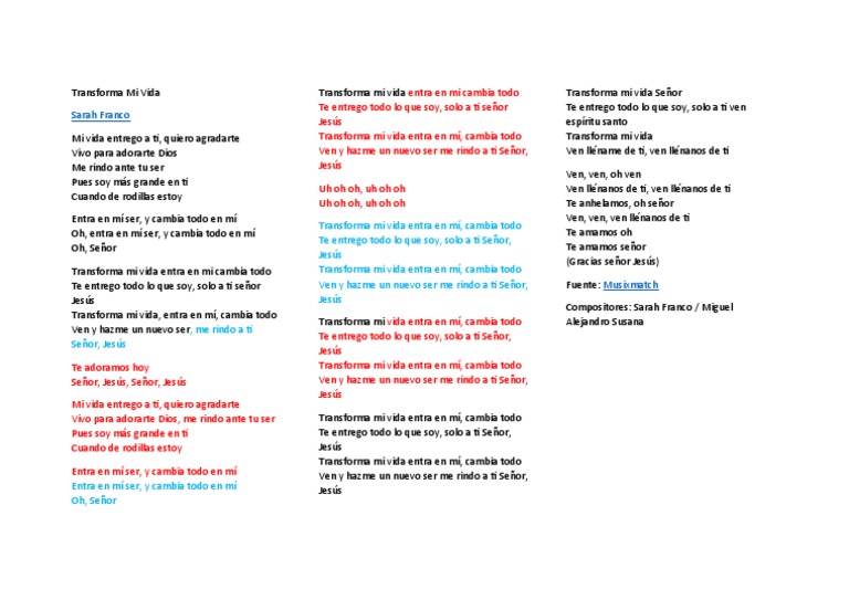 Transforma Mi Vida | PDF