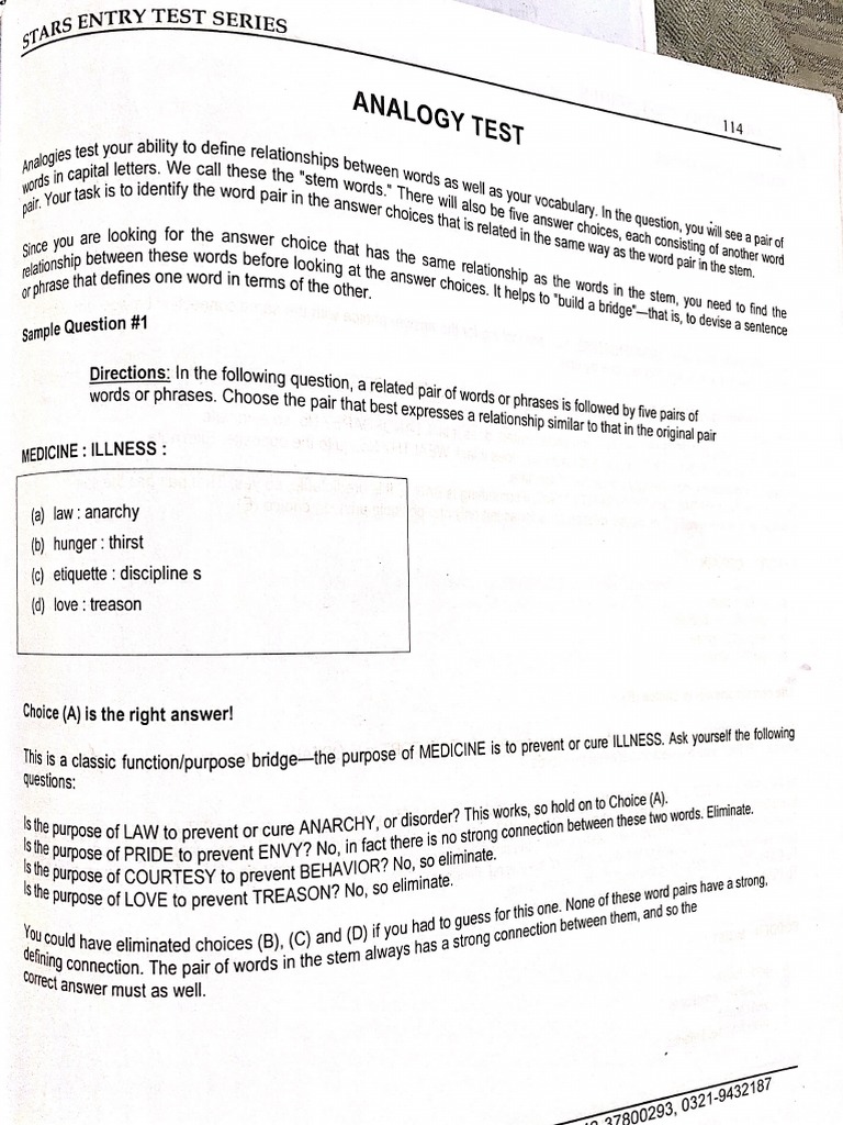 Analogy Practice | PDF