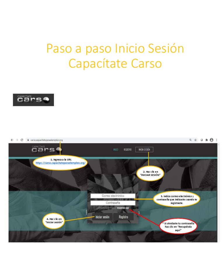 Guía para Iniciar Sesión en Capacítate Carso | PDF