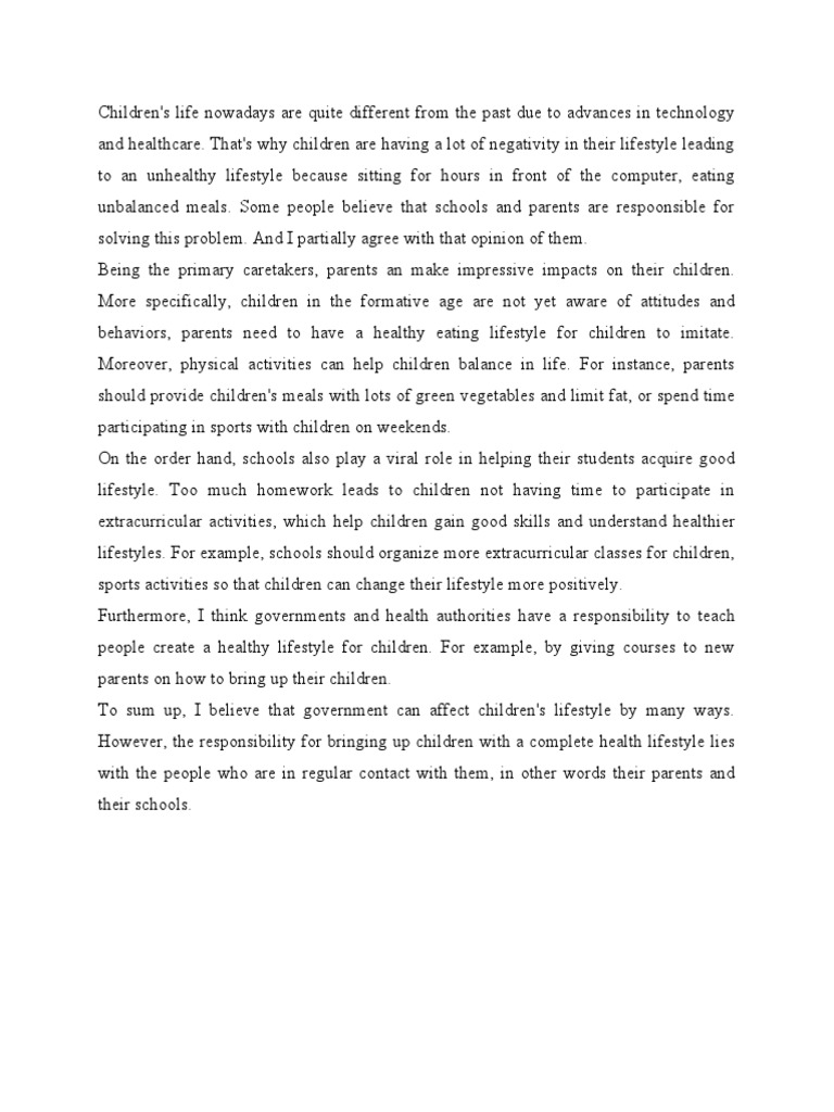 Parents & Schools: Shaping Healthy Kids | PDF