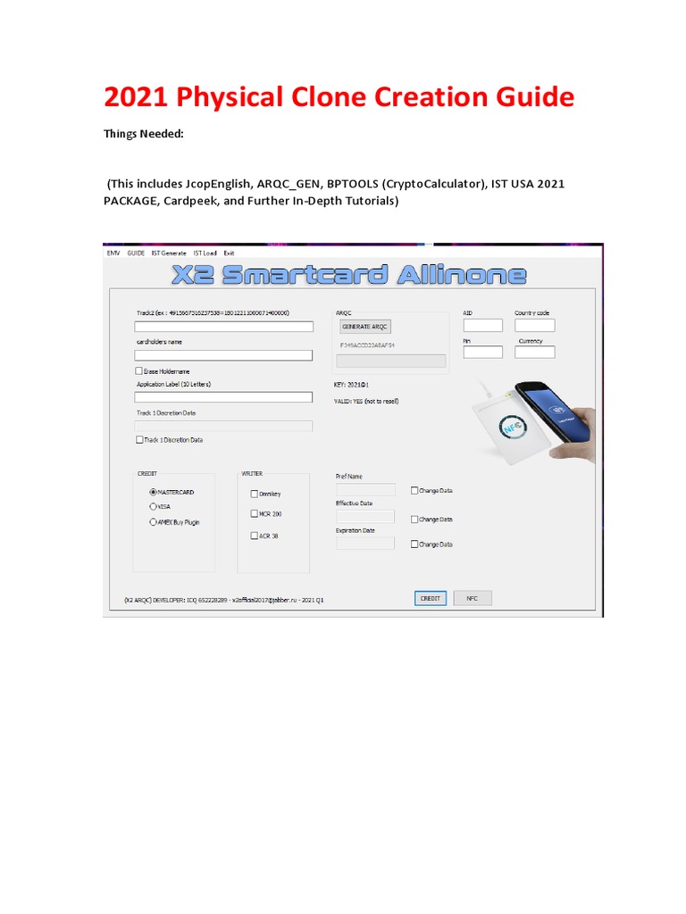2021 Physical Clone Creation Guide | PDF | Emv | Computer Science