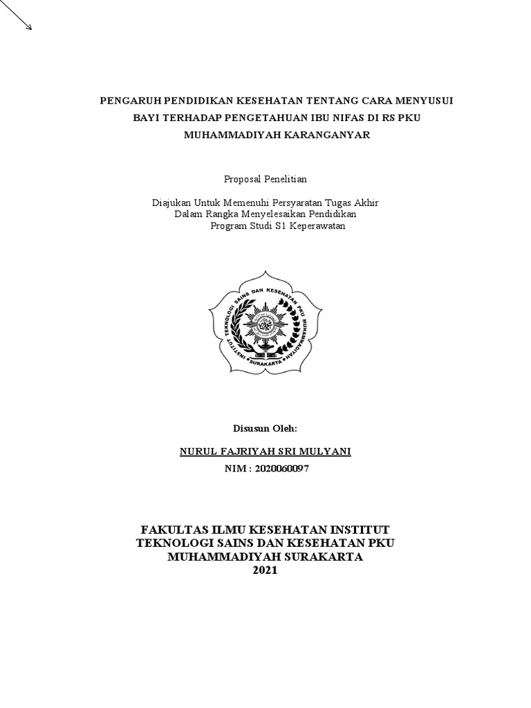 Rev PROPOSAL SKRIPSI NURUL F | PDF