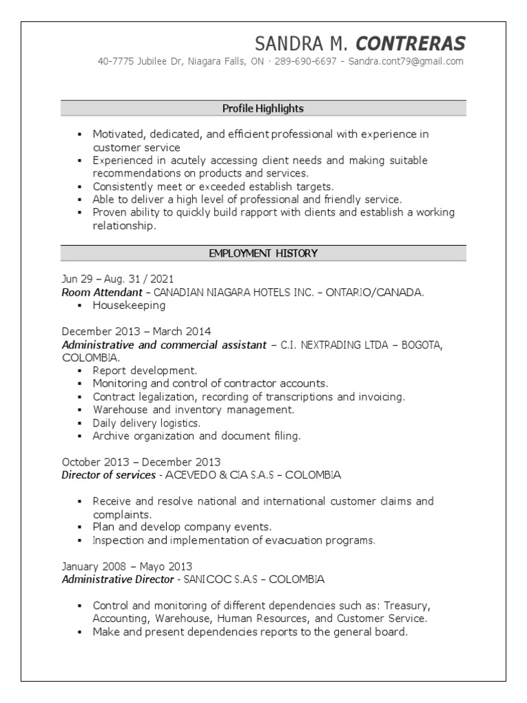Resume Sandra | PDF | Business | Finance & Money Management