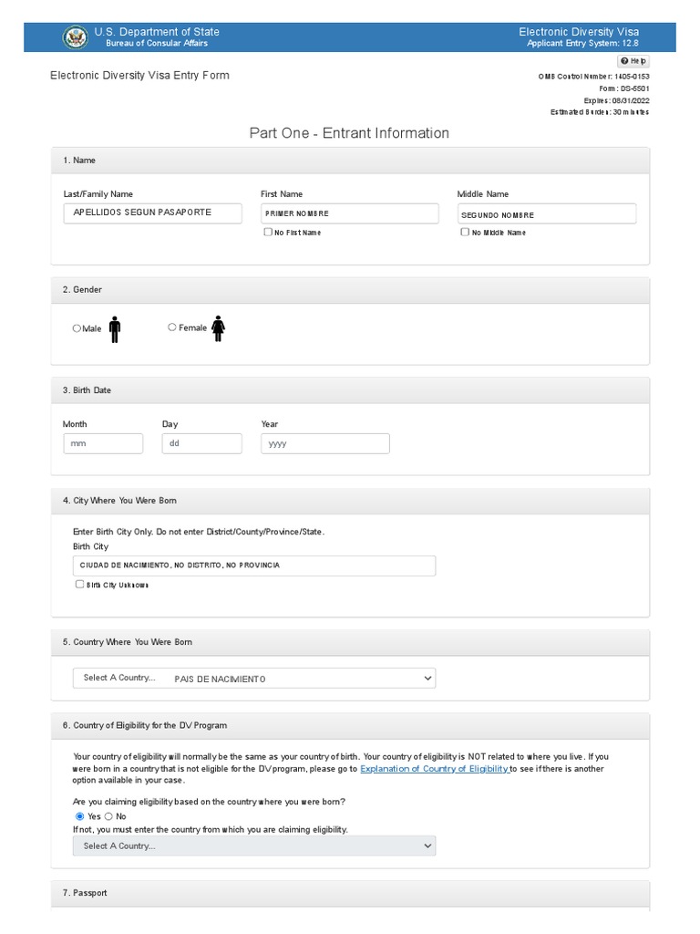 Electronic Diversity Visa Application Guide | PDF | Academic Degree ...