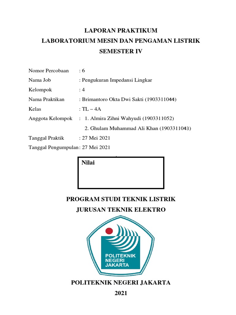 2021-Laporan Loop Impedansi | PDF