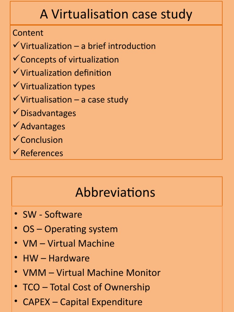 A Virtualisation Case Study | PDF | Virtualization | Virtual Machine