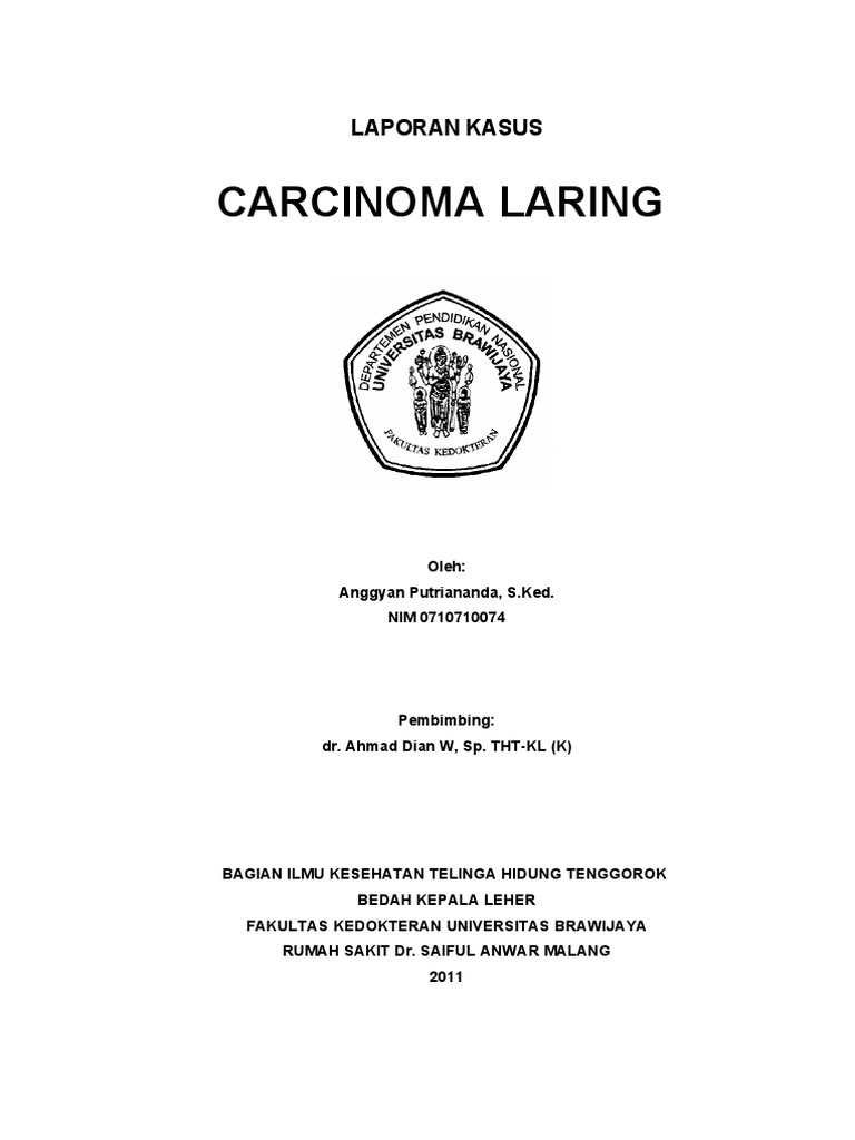 KASUS CARCINOMA LARING | PDF
