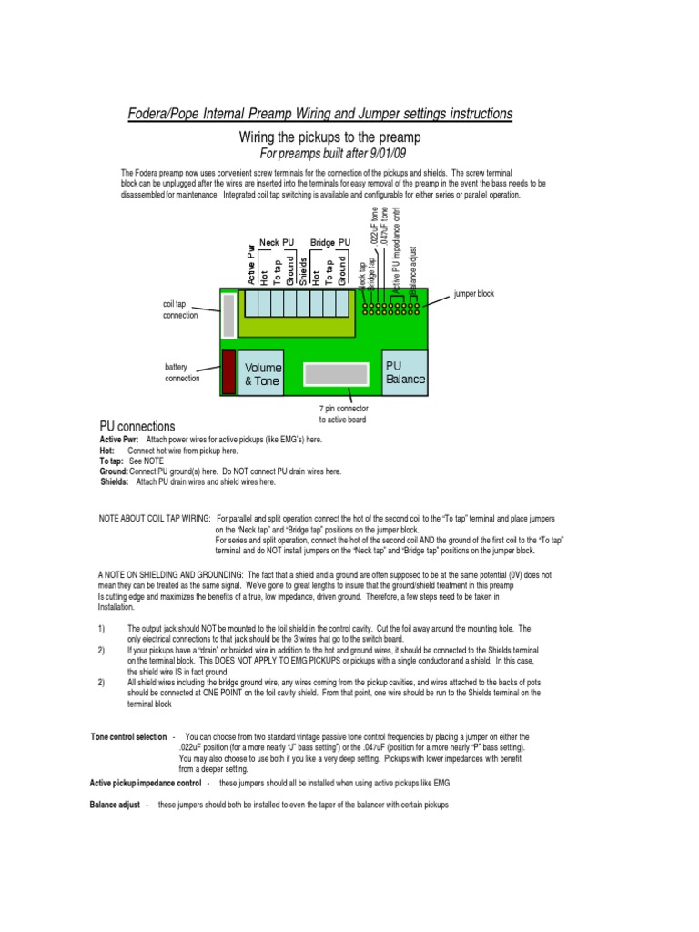 Configuring Pickup Wiring, Tone Controls, and Switch Functions on a ...