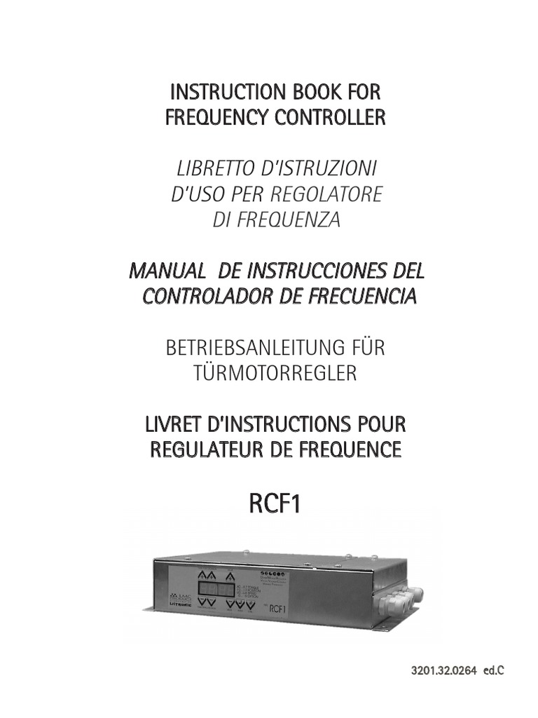 Manual de Instrucciones RCF1 | PDF | Ascensor | Relé